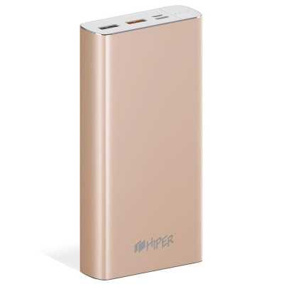 Hiper Power Bank MPX20000 Gold купить в KNS. Внешний аккумулятор Hiper ...